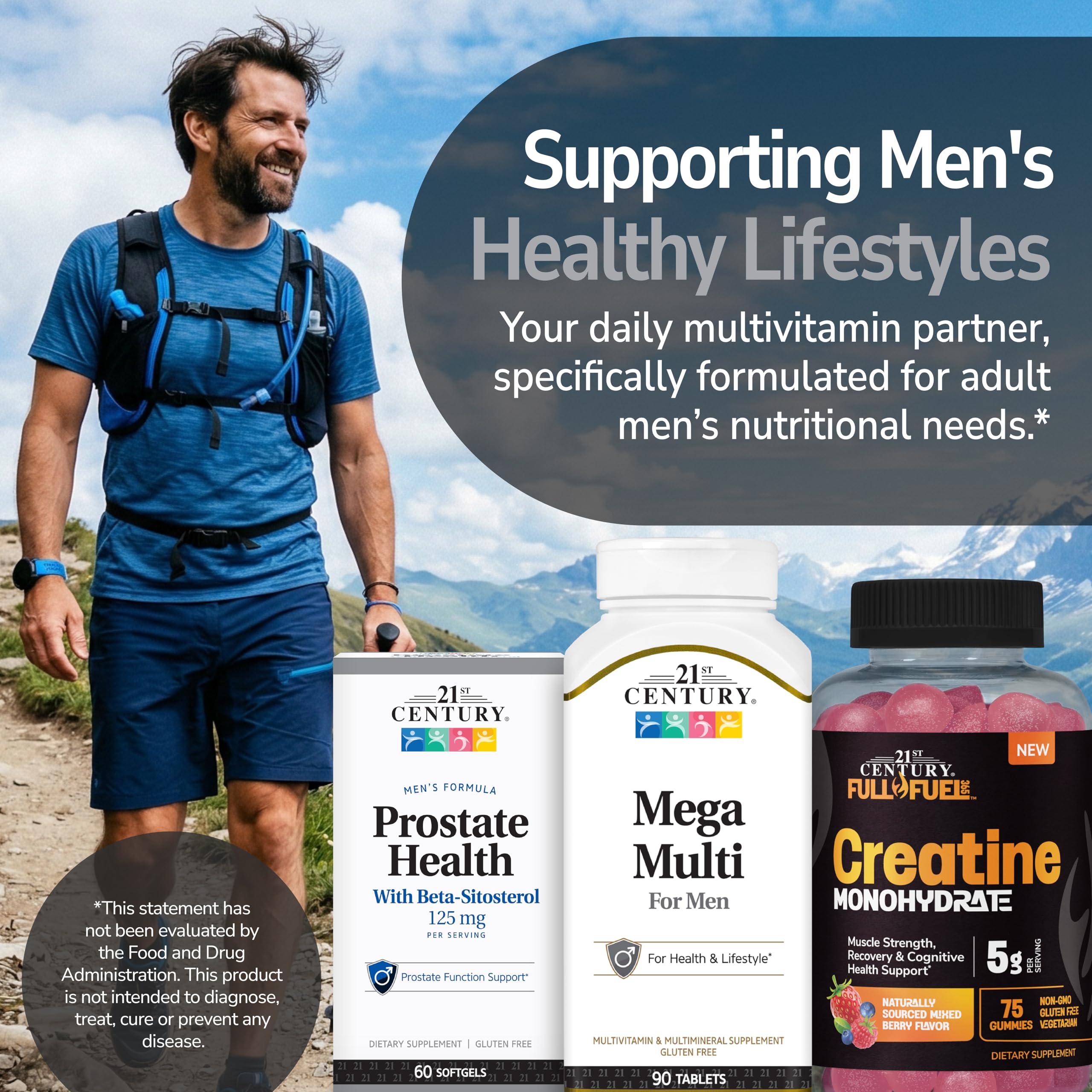 blended supplements for men's vitality