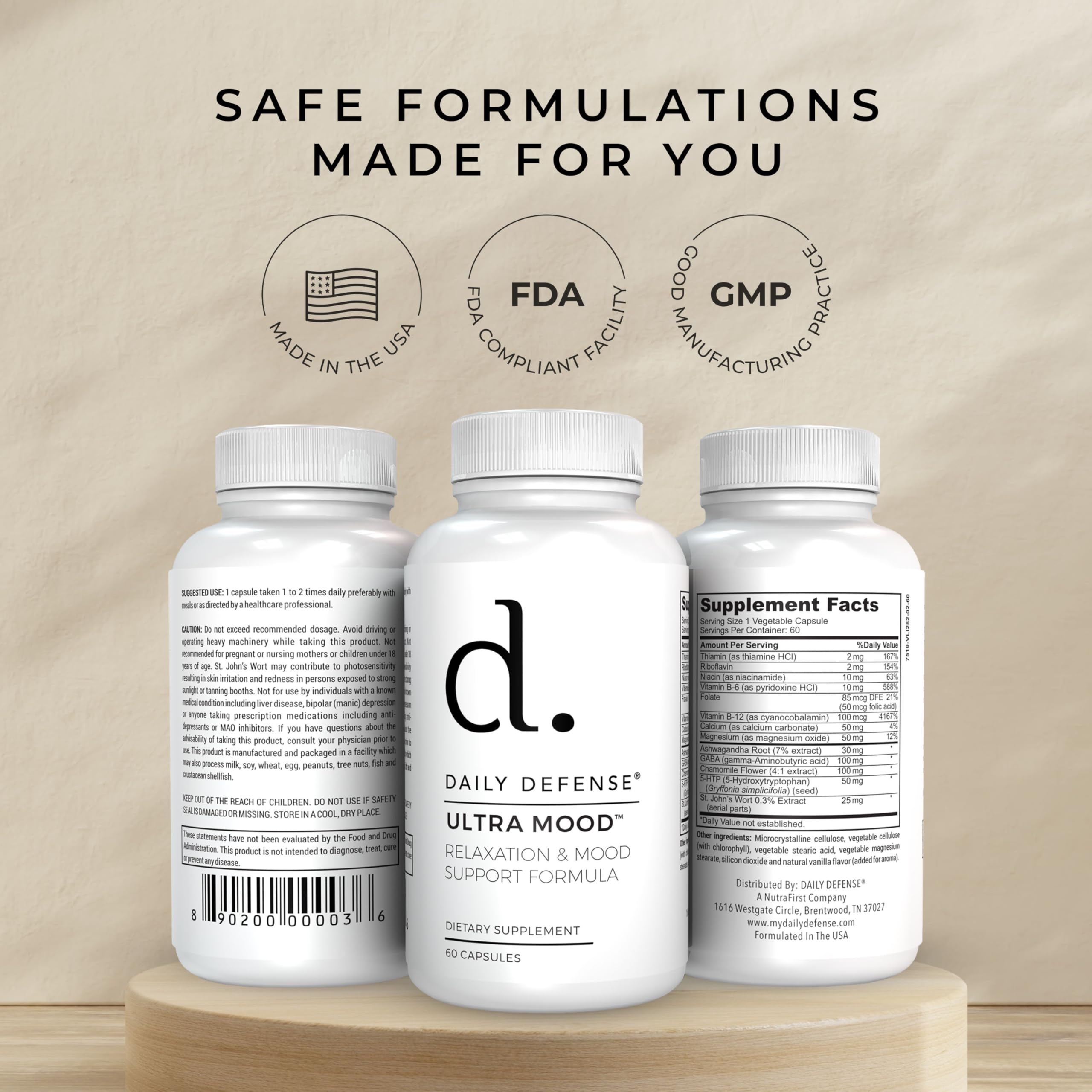 Blended supplements for mental clarity