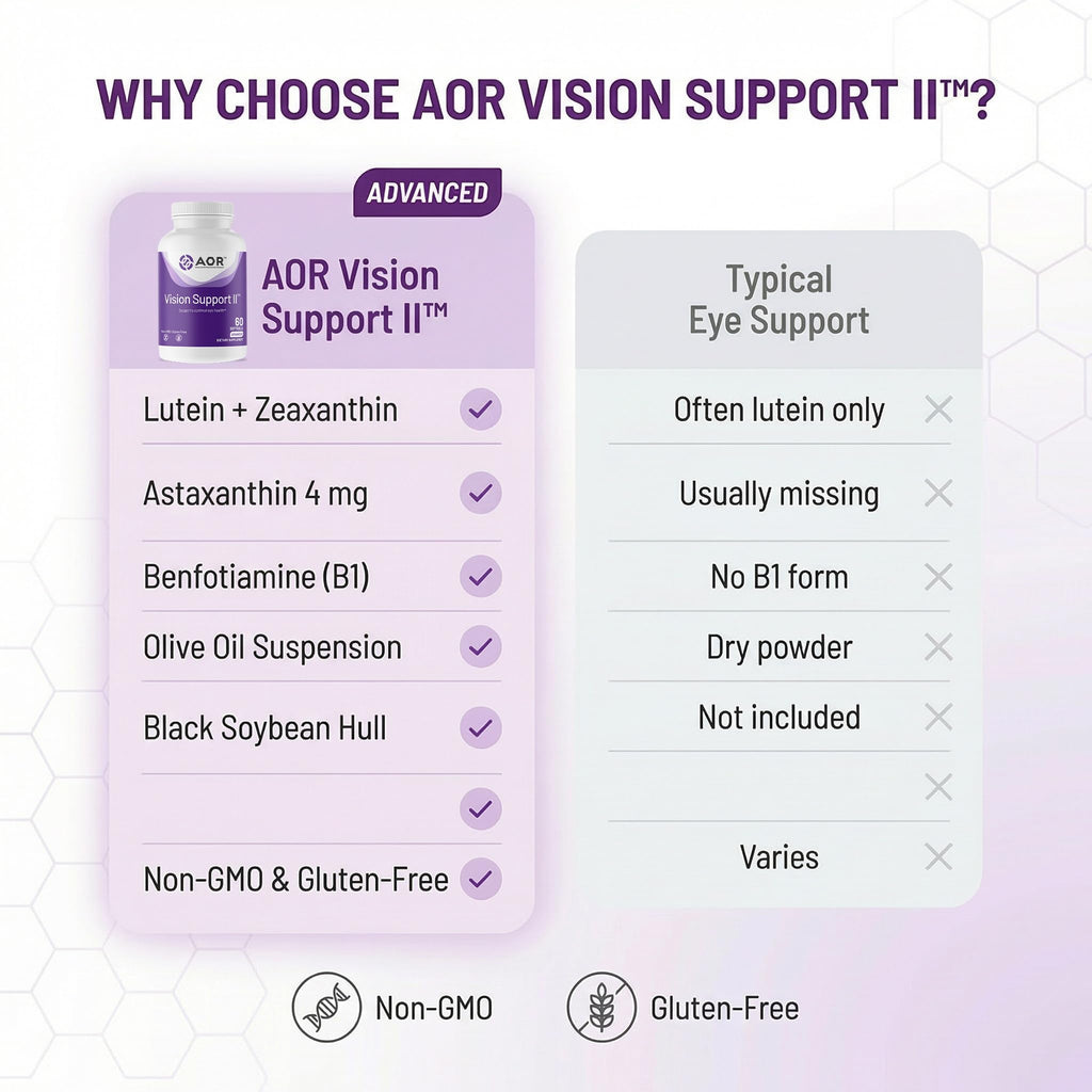 blended supplements for optimal eye function