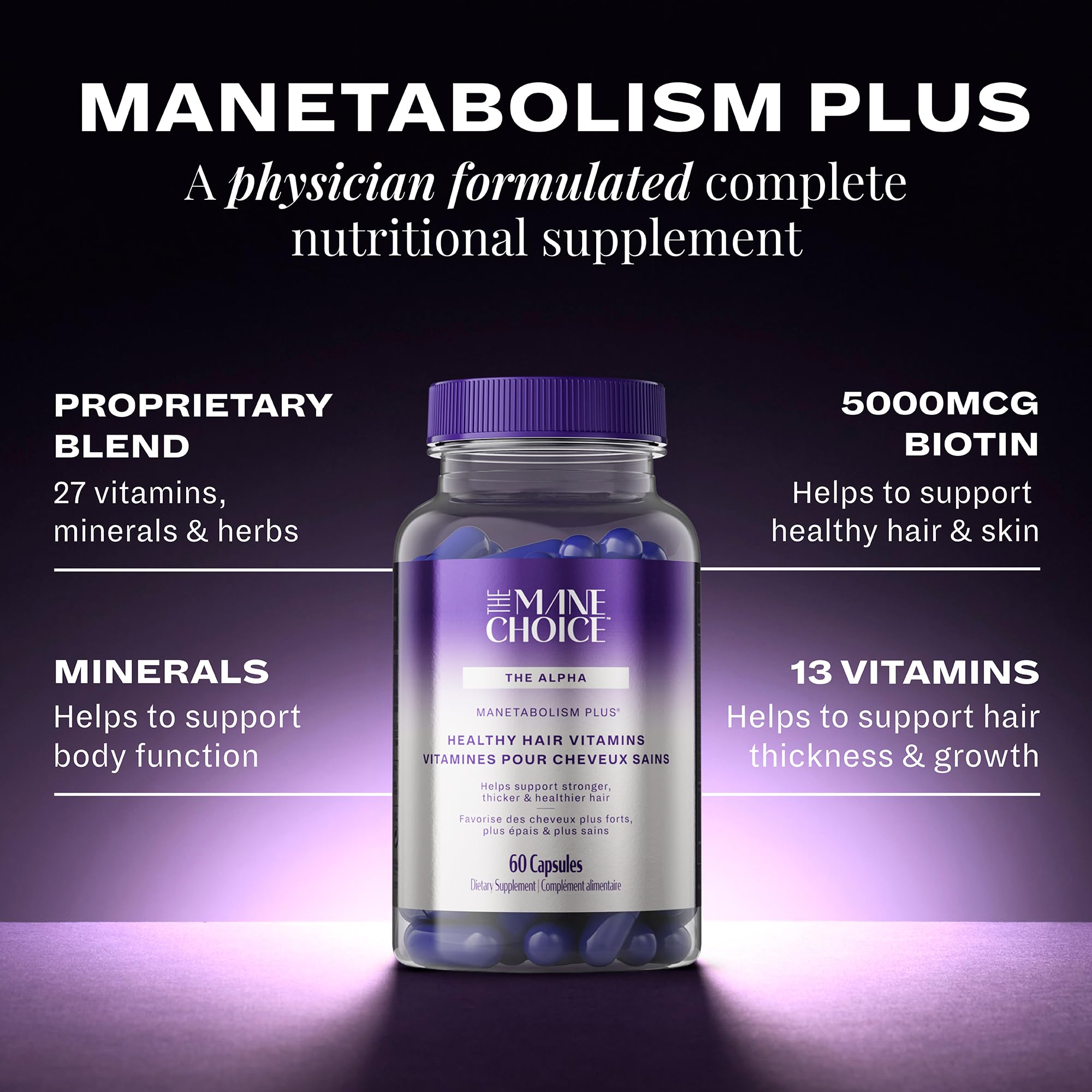 blended supplements for vibrant hair