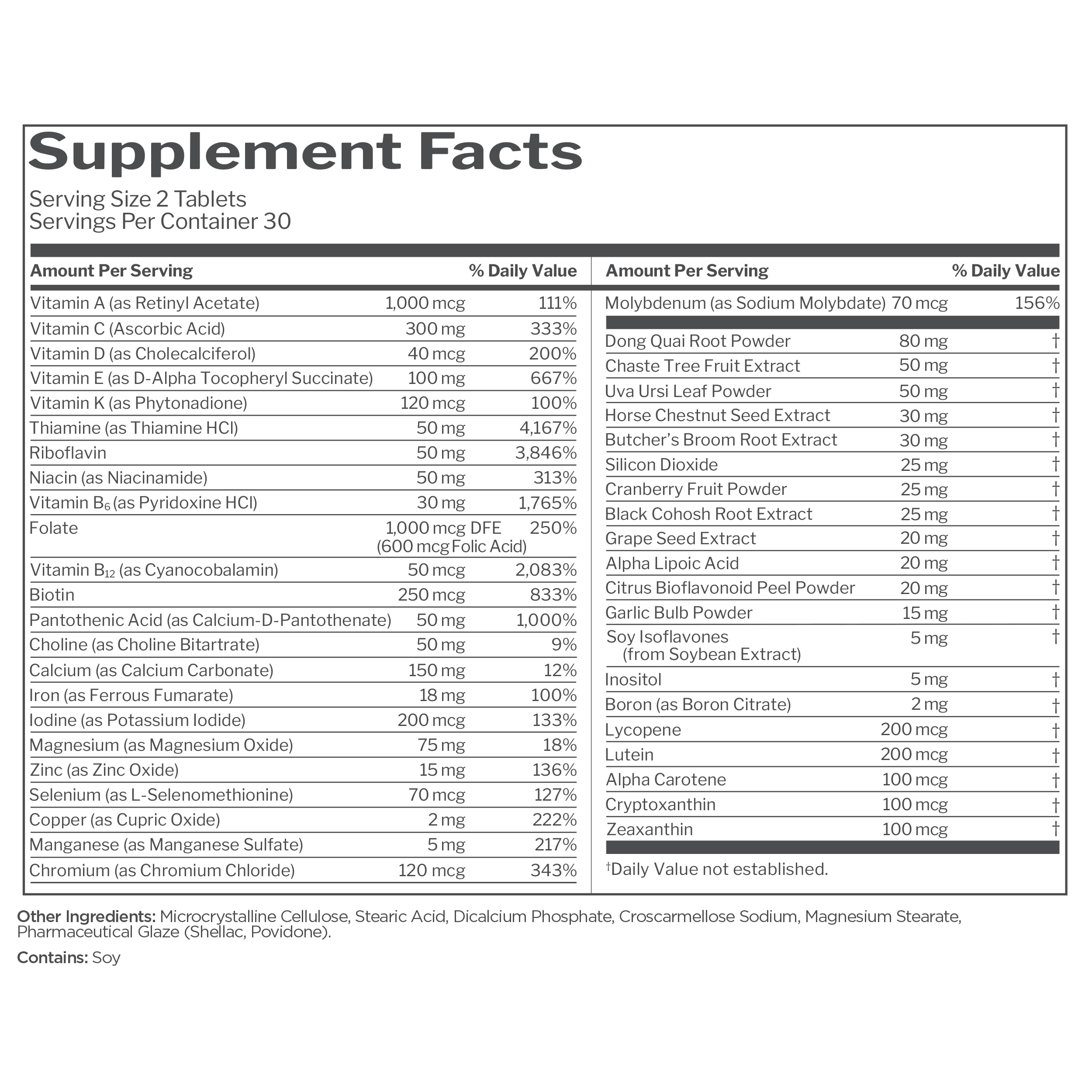 blended supplements for women's vitality