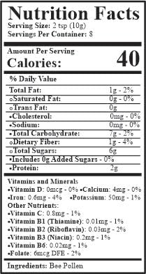 blended supplements with bee pollen