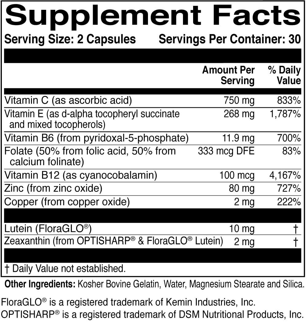 blended vitamin a capsules for eye health