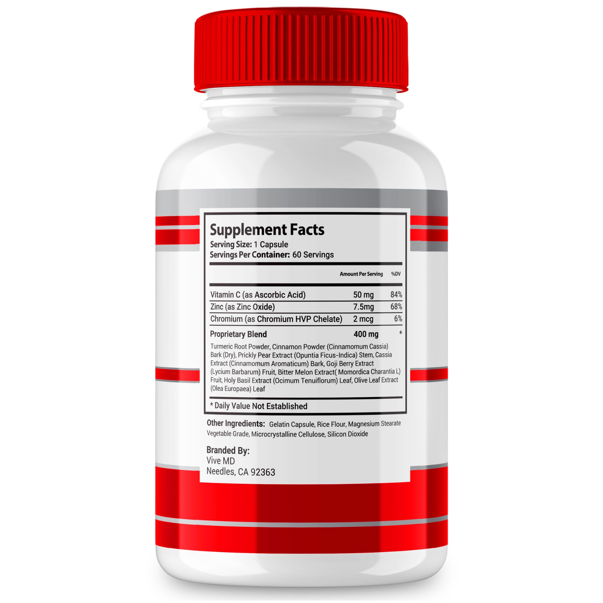 Blended vitamin and mineral capsules