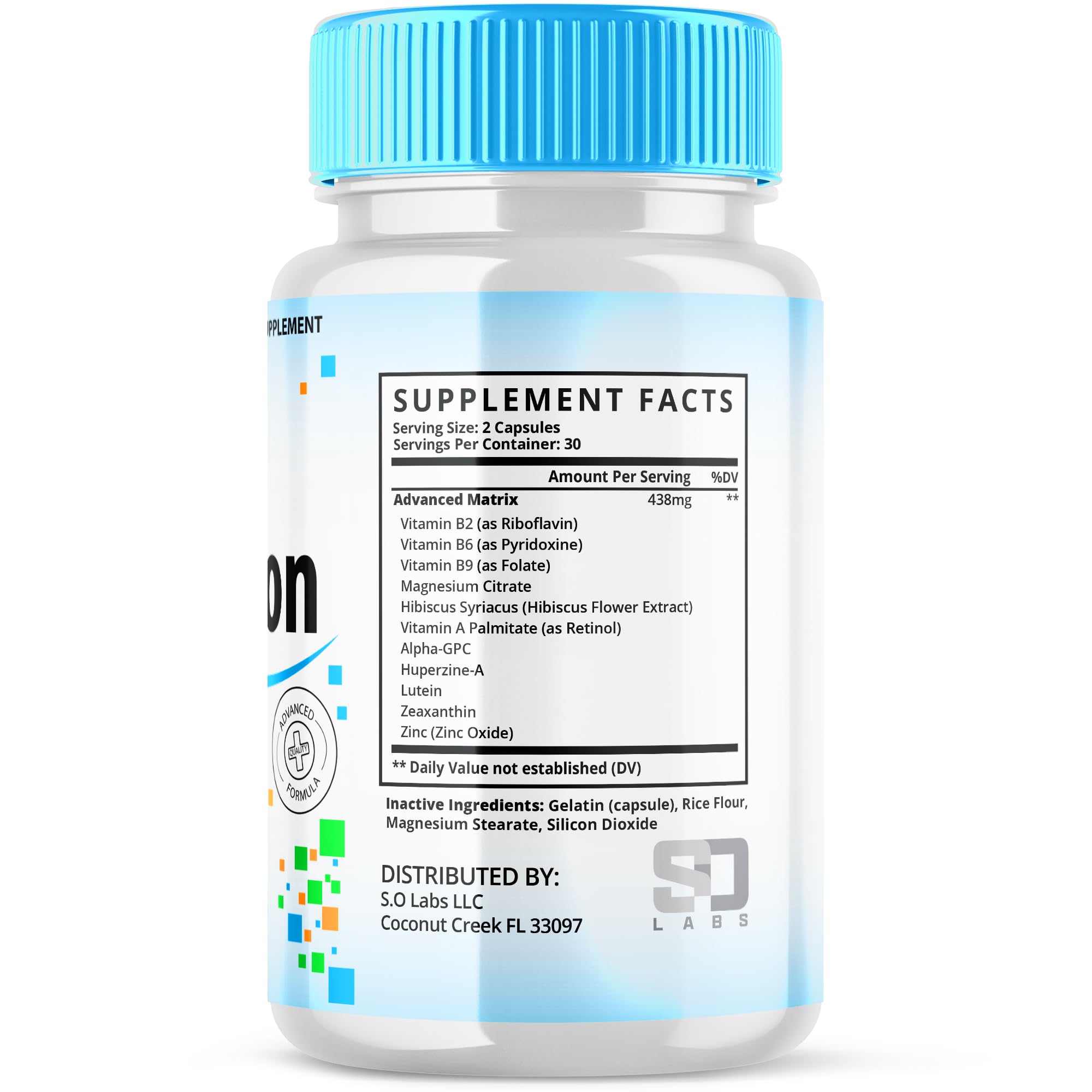 Blended vitamin and mineral eye care