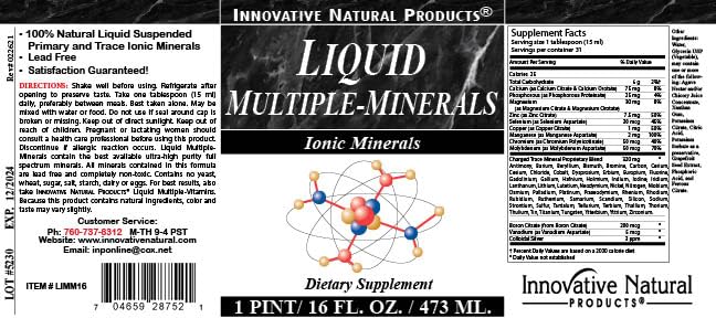 blended vitamin and mineral formula