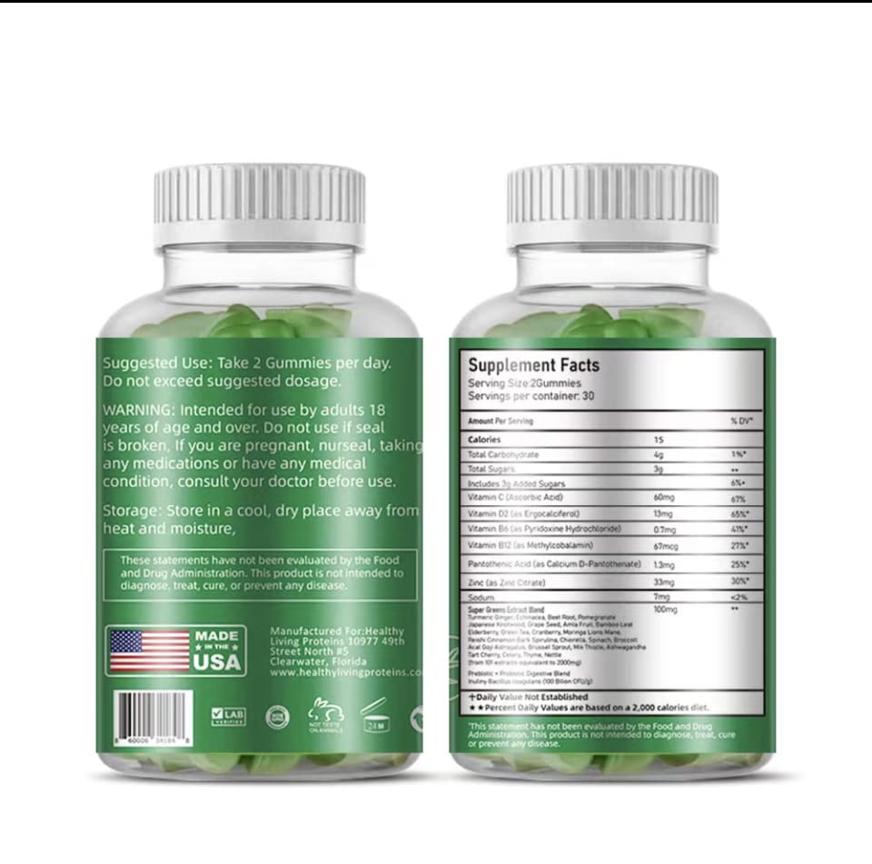 blended vitamin and mineral gummies for health
