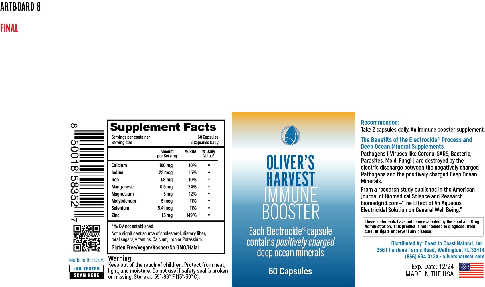 blended vitamin and mineral health boost