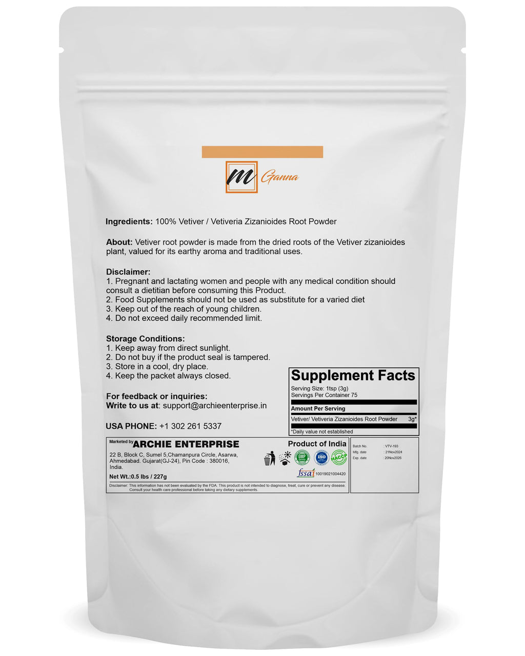 blended vitamin and mineral powder