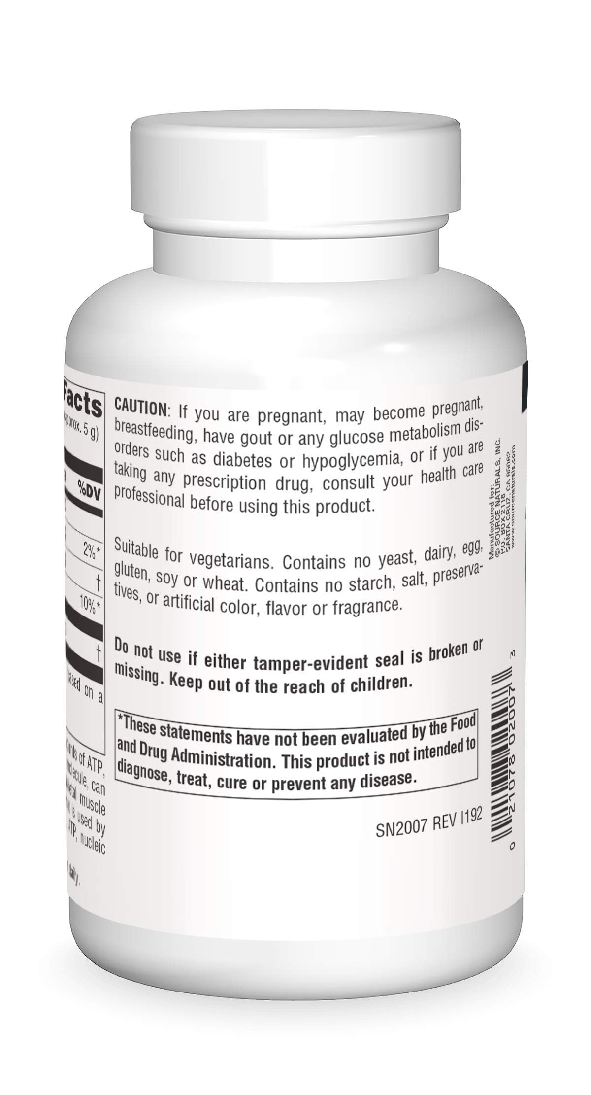 Blended vitamin and mineral supplement