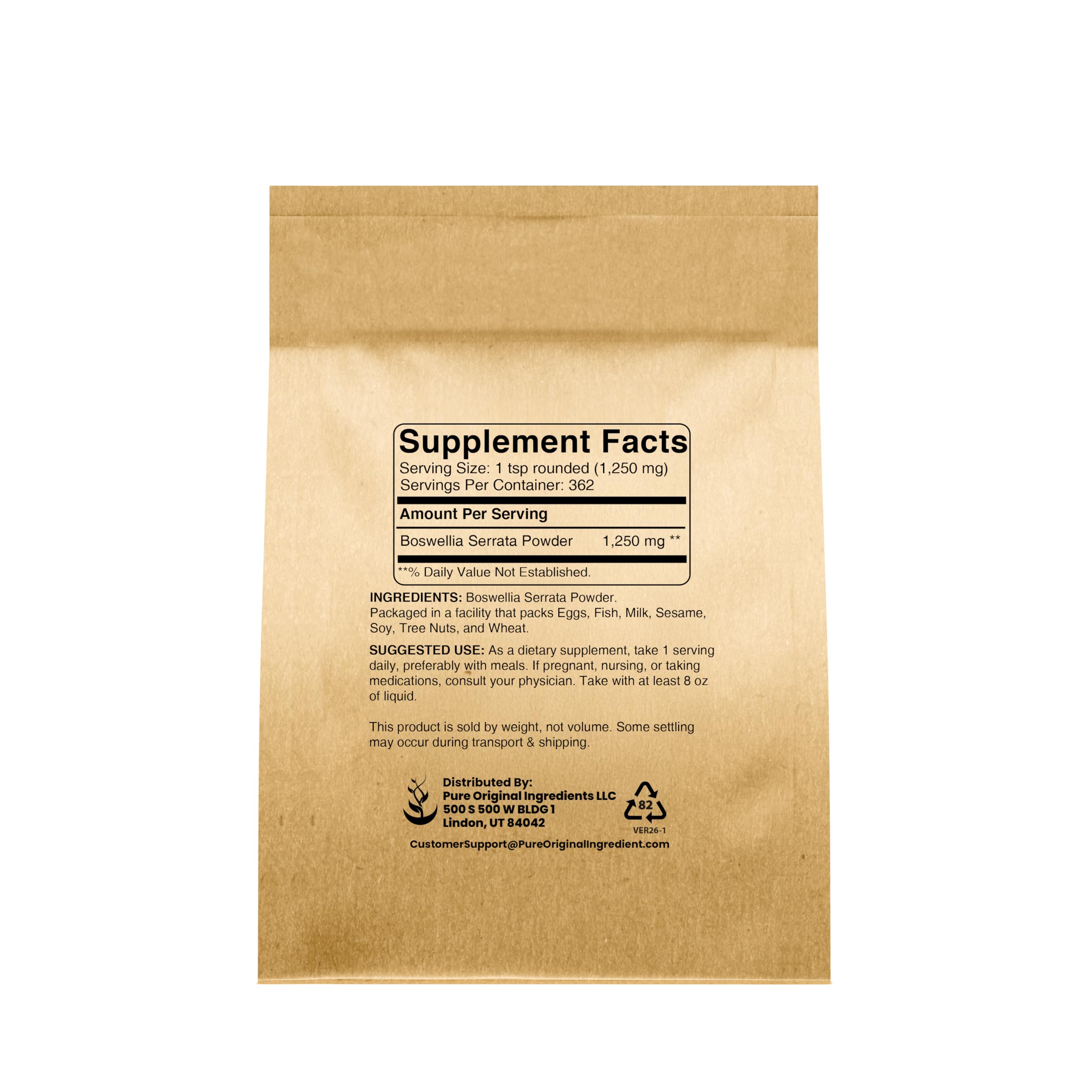 Blended vitamin and mineral support powder