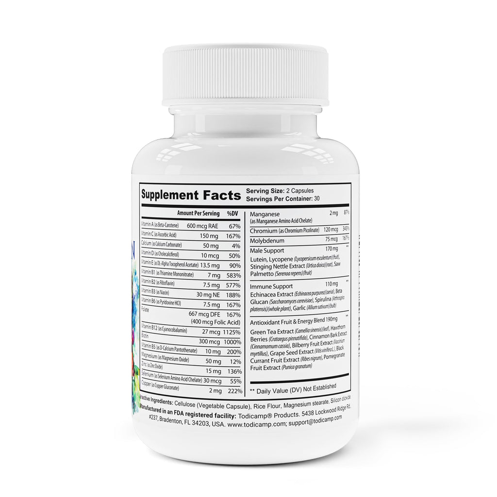 blended vitamin and mineral support