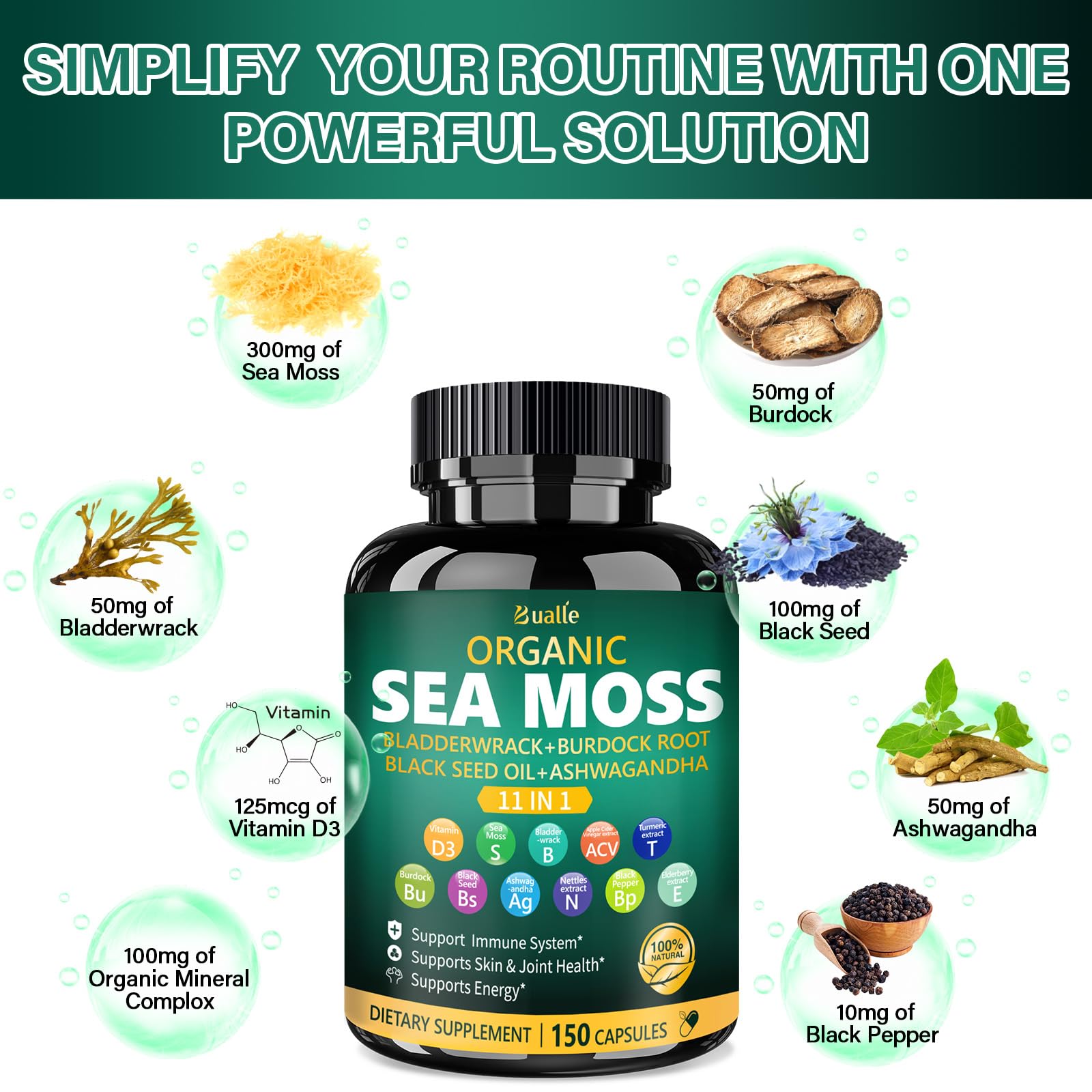 blended vitamin capsules for immunity