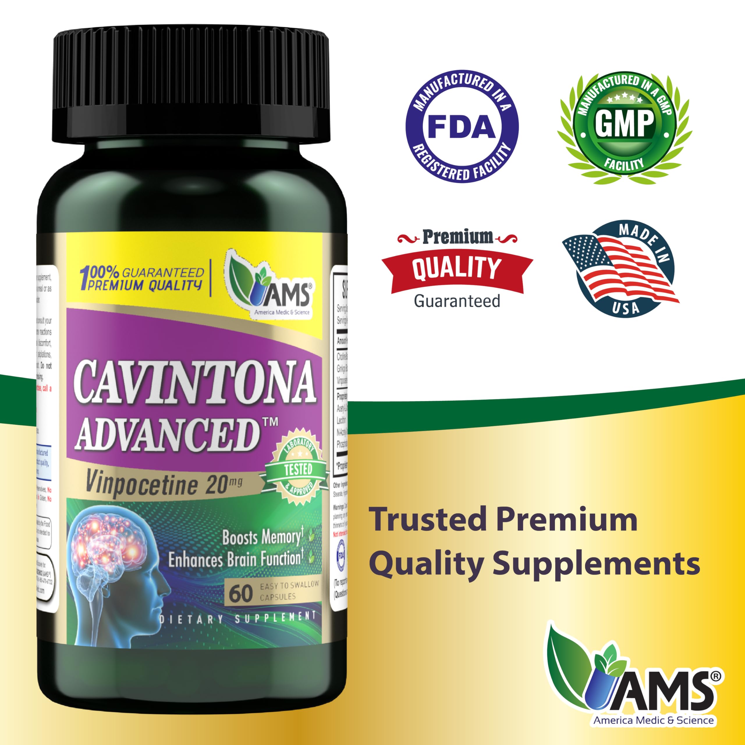 Blended vitamin capsules for mental clarity