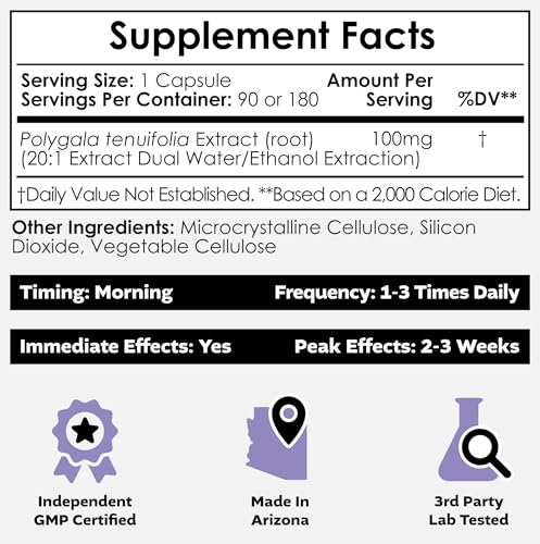 Blended vitamin capsules for mental clarity