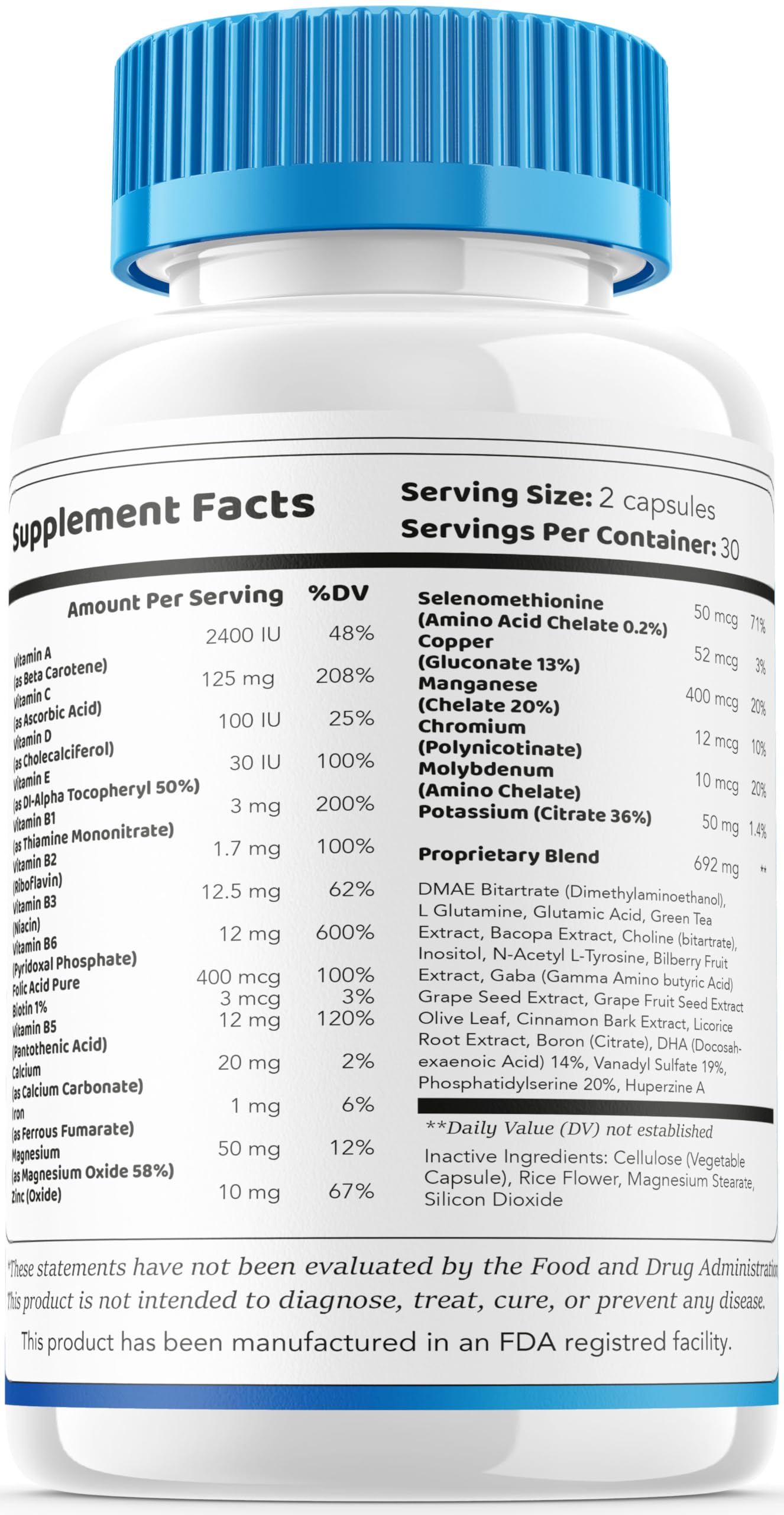 blended vitamin capsules for overall health