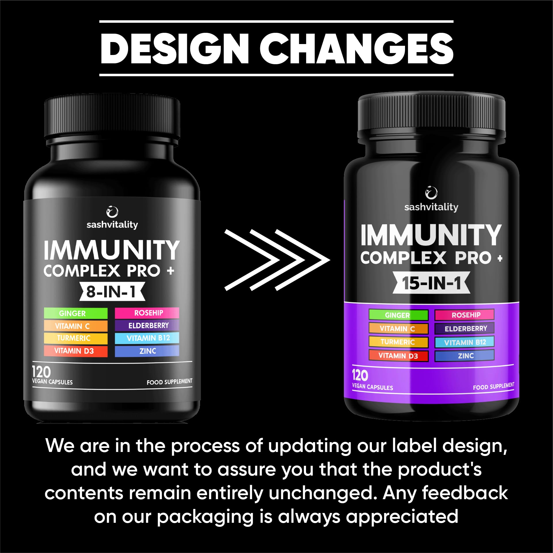 blended vitamin capsules for vitality