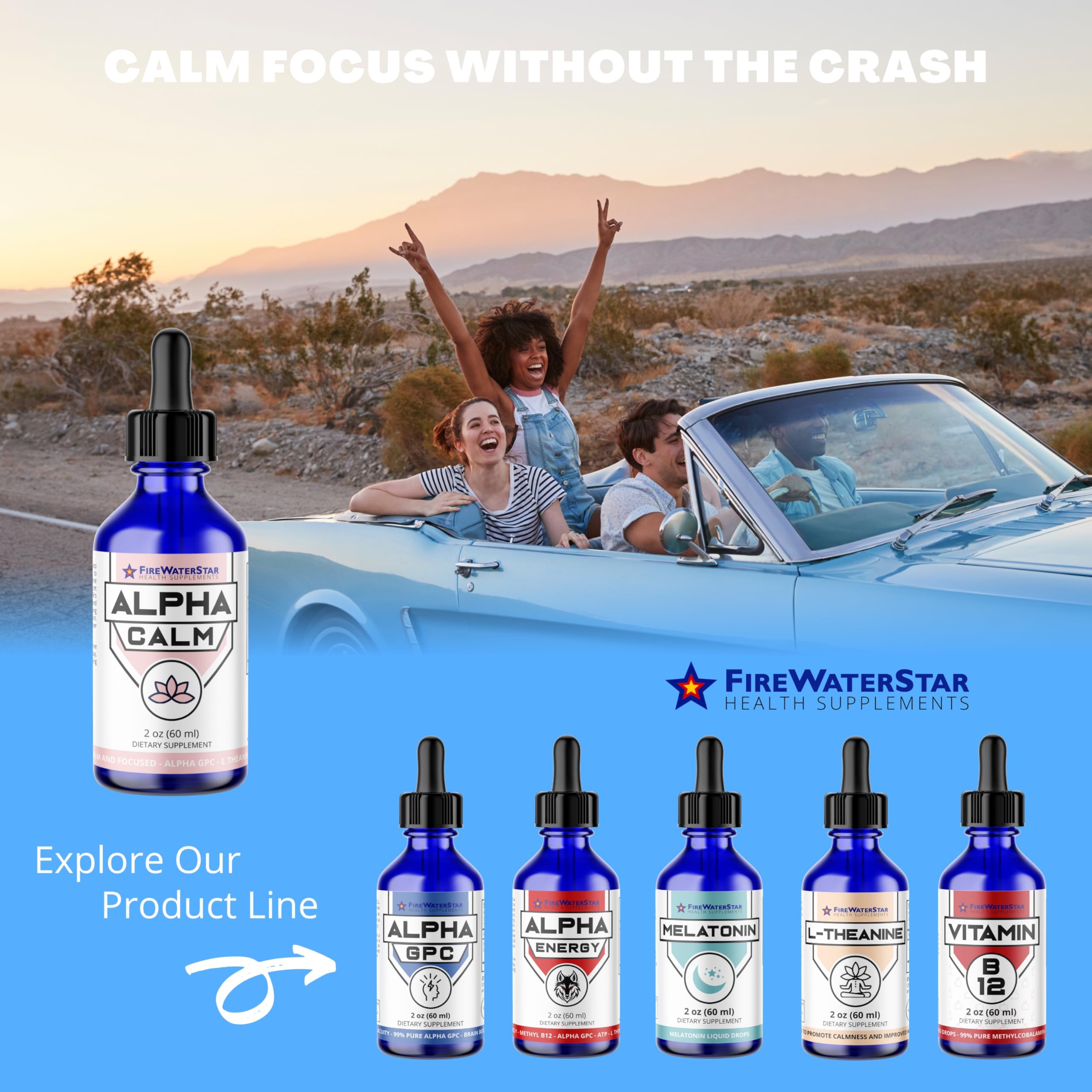 Blended vitamin drops for holistic health