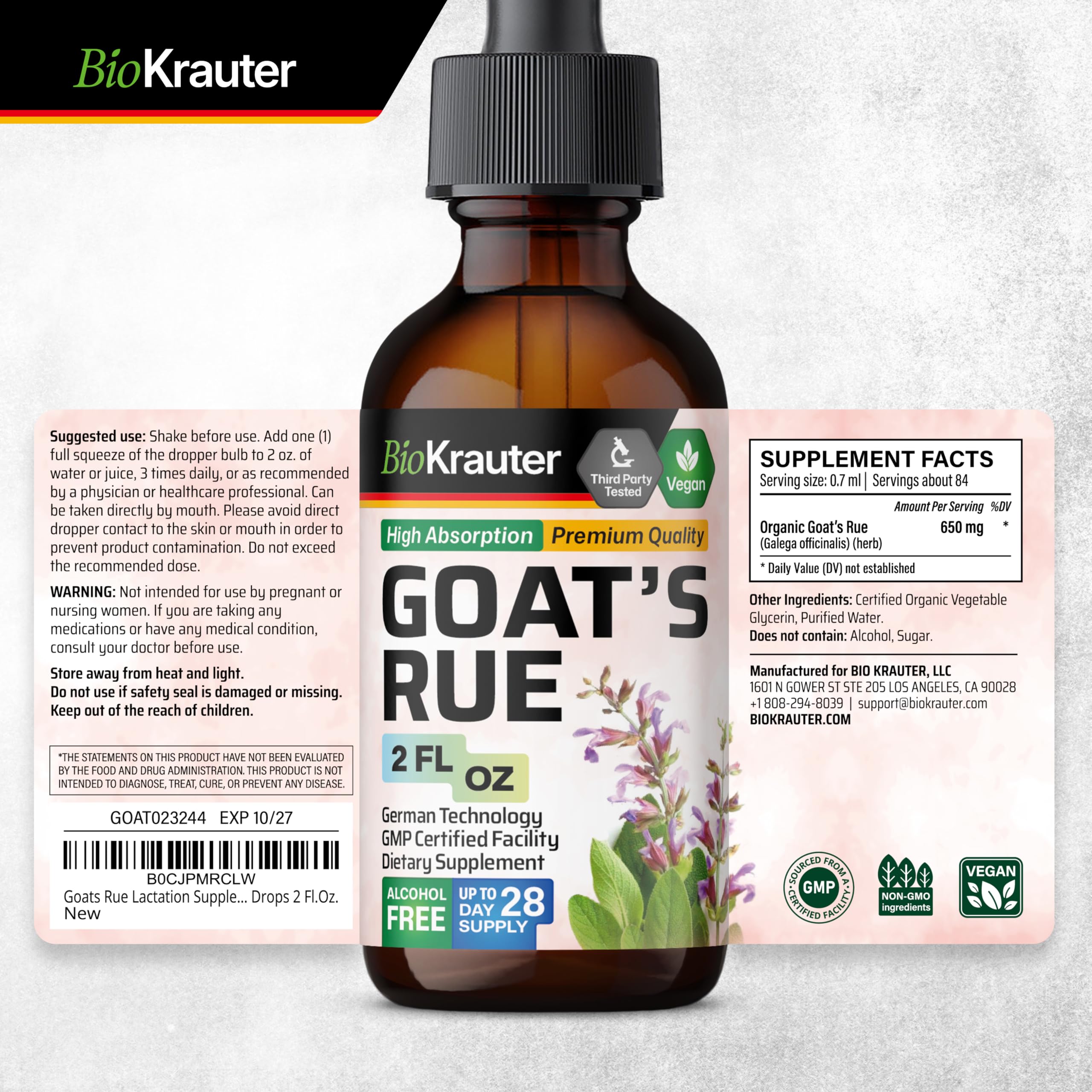 blended vitamin drops for milk health