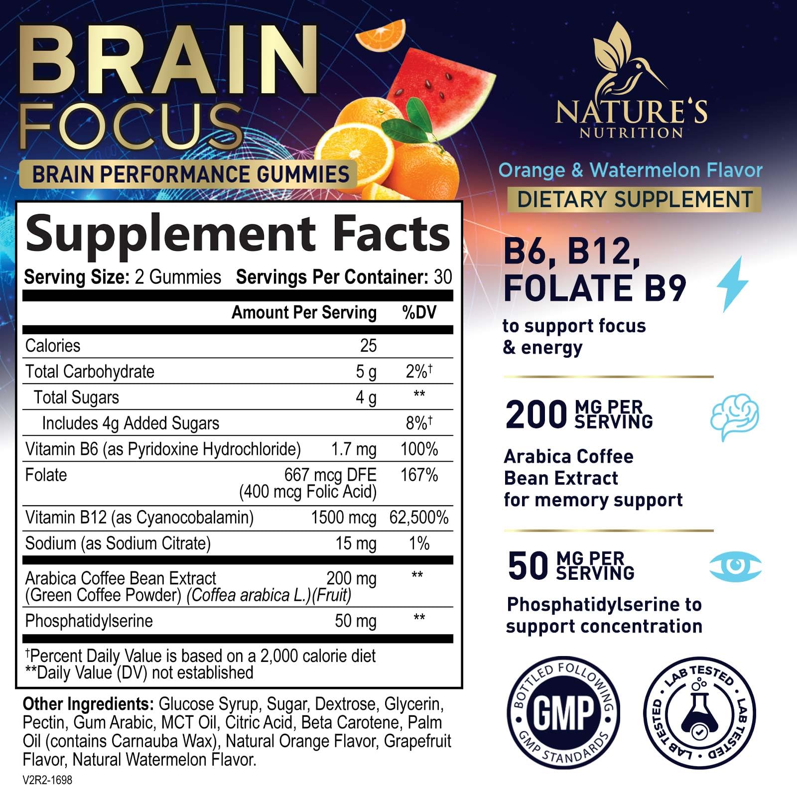 blended vitamin for memory enhancement