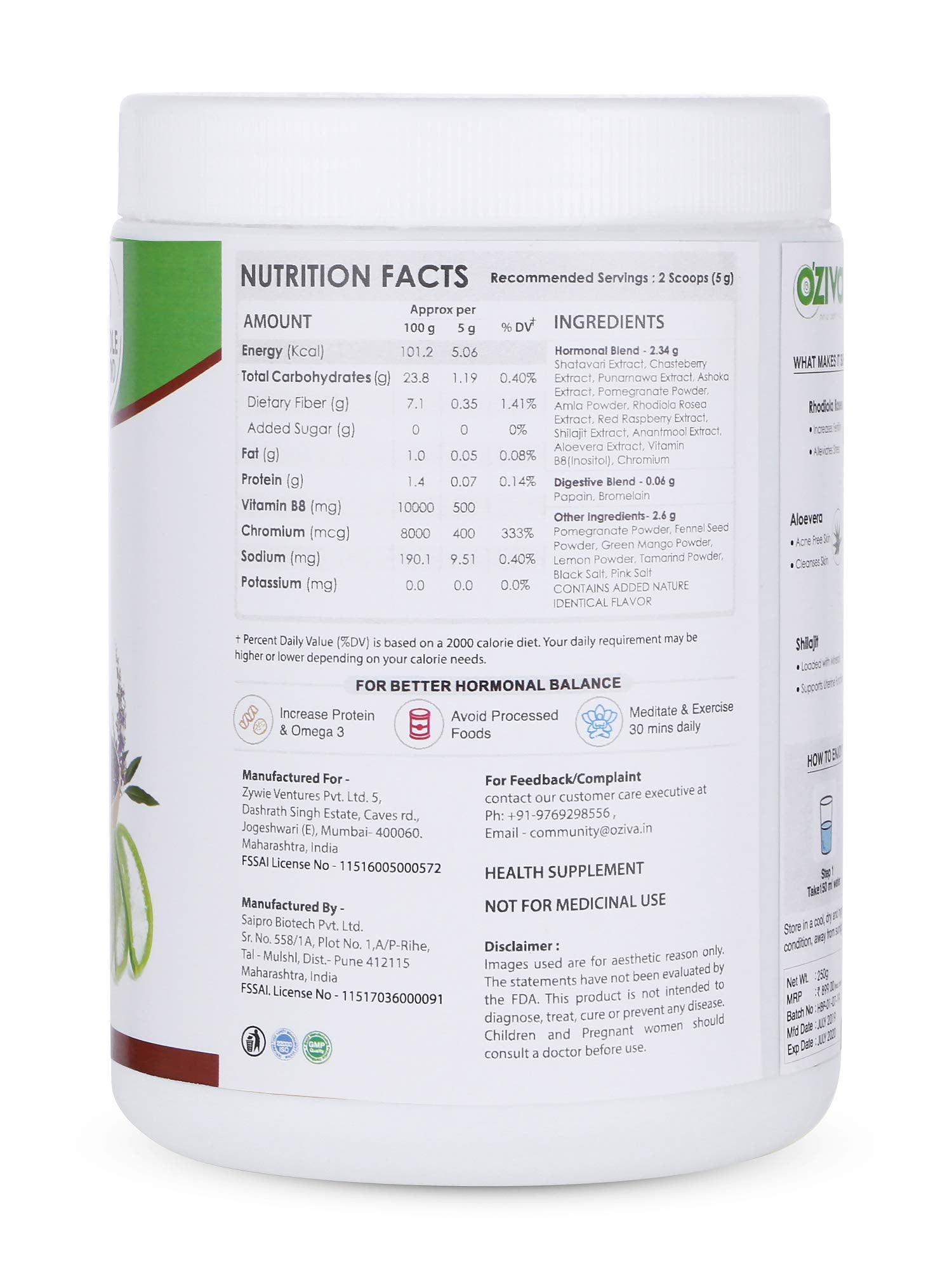 blended vitamin for reproductive health