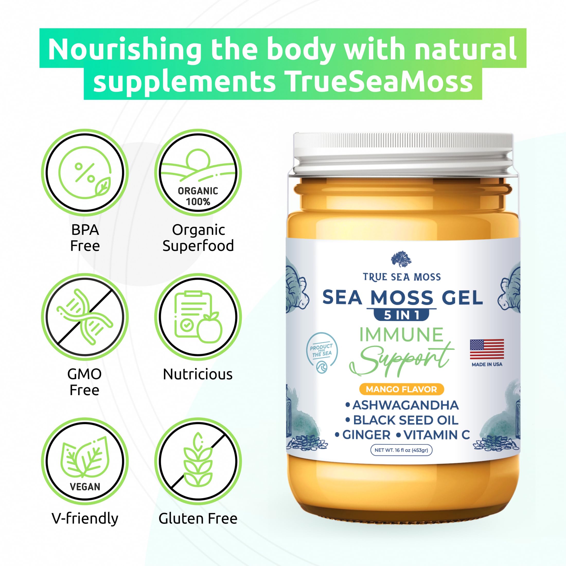 Blended vitamin gel for vitality