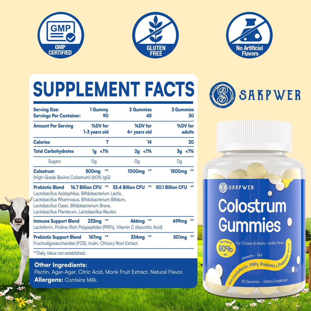 Blended vitamin gummies for adults