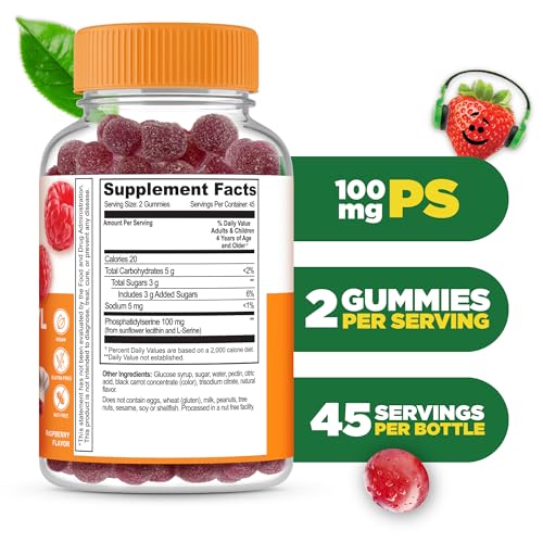 Blended vitamin gummies for concentration