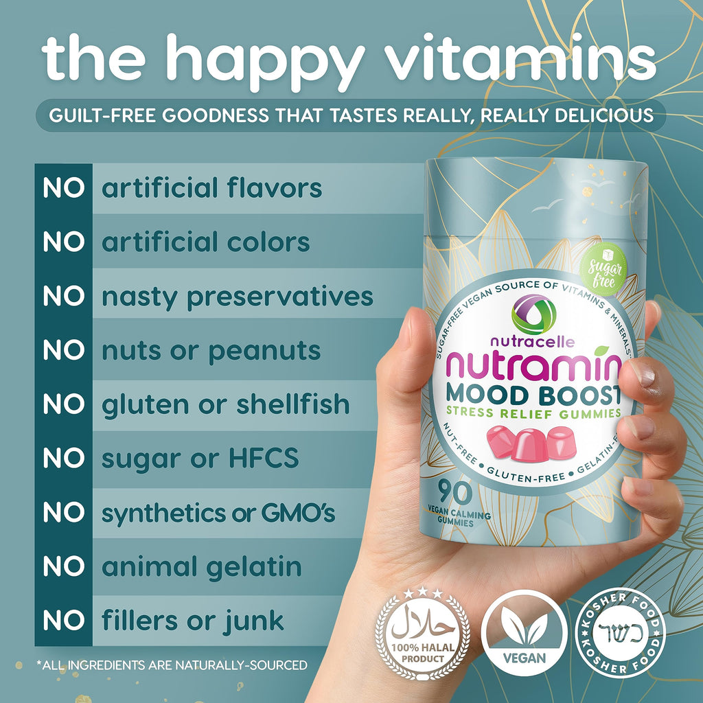 Blended vitamin gummies for emotional support