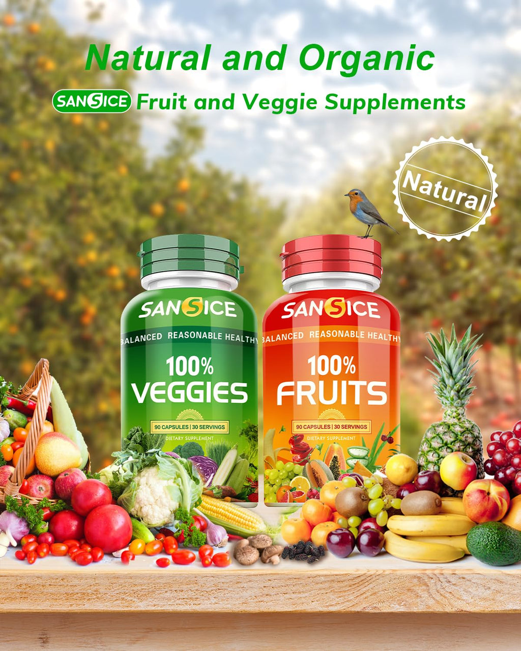 blended vitamin & mineral capsules for active living