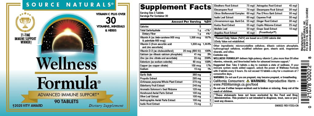 blended vitamin & mineral for overall wellness