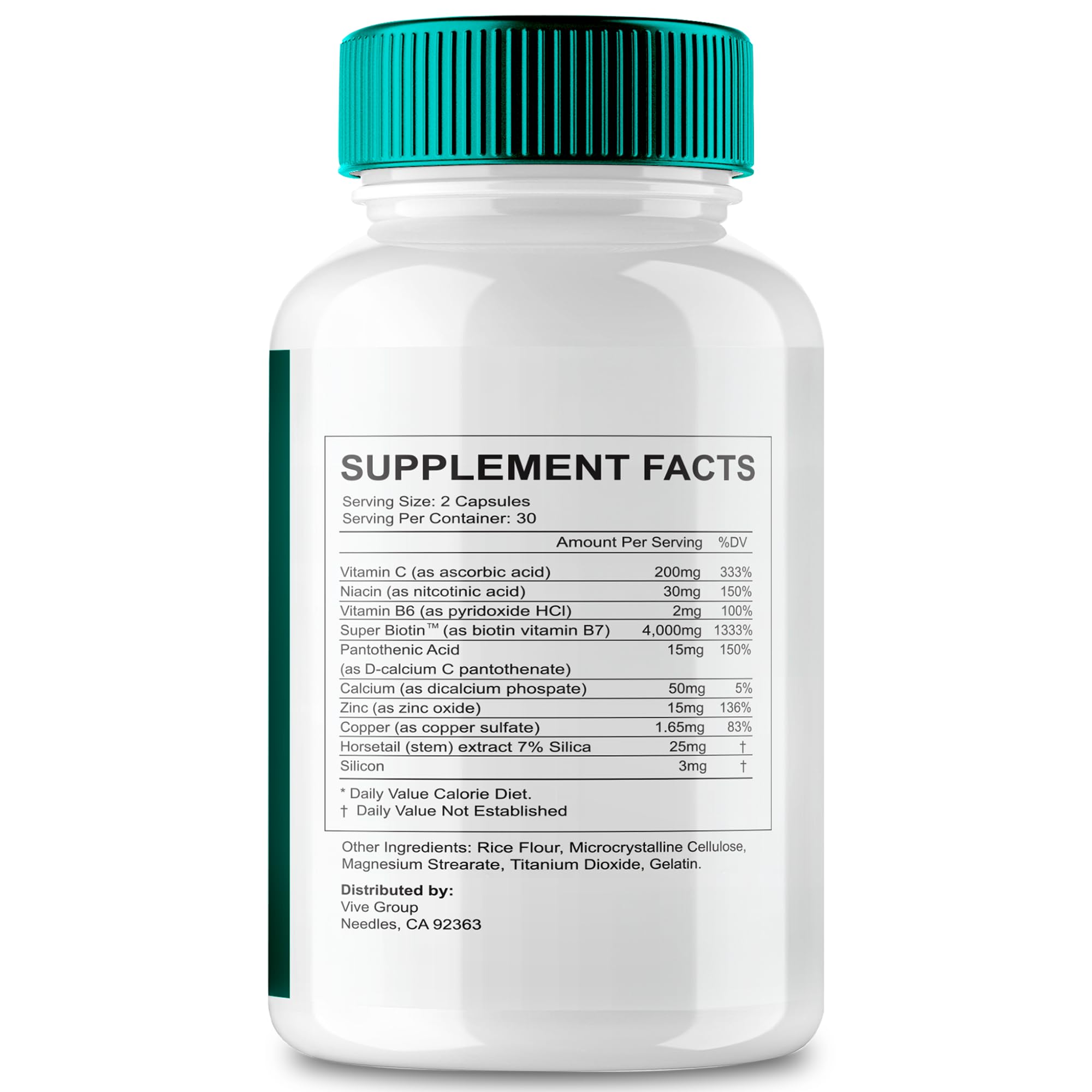 blended vitamin mineral hair support