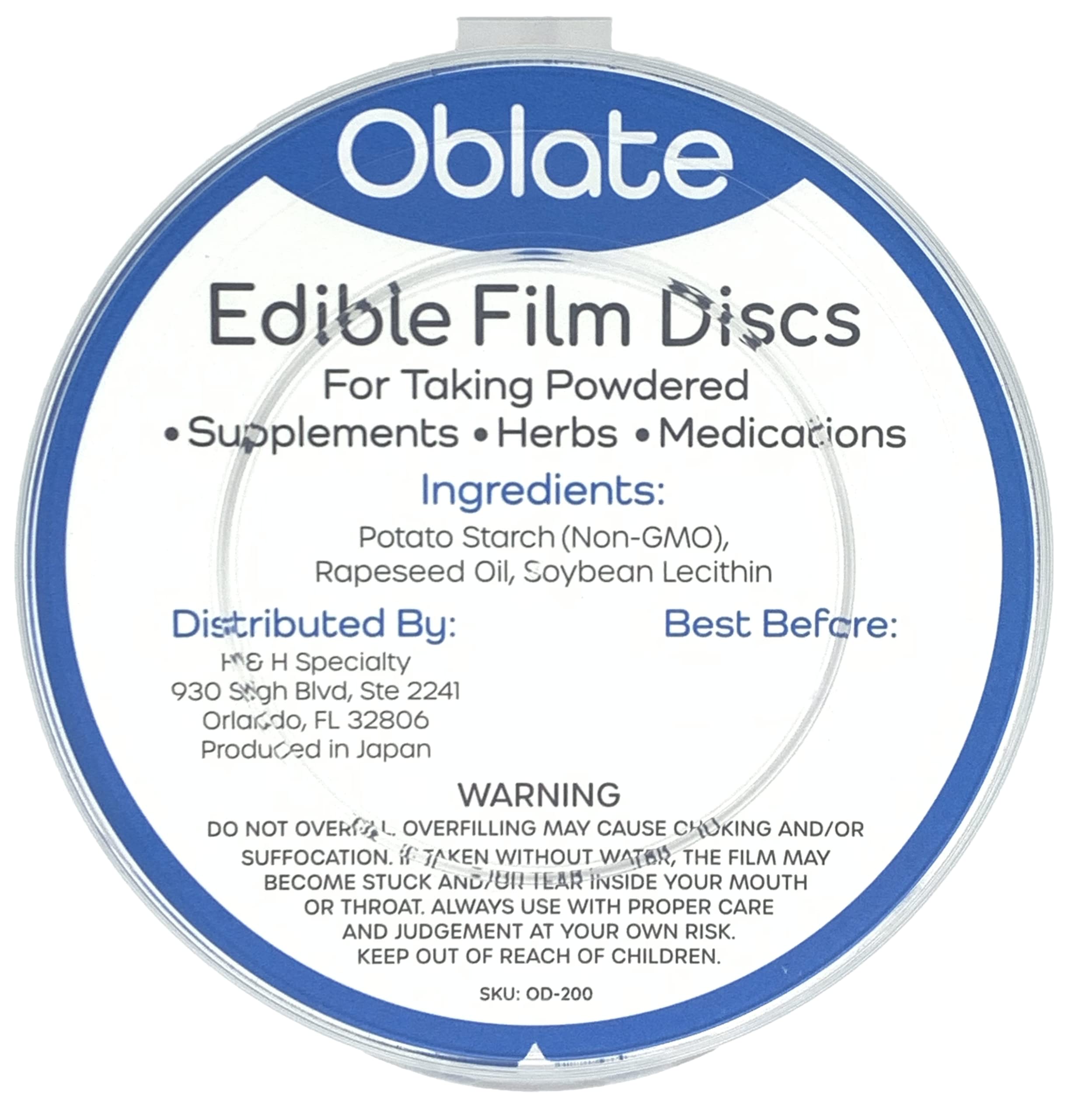 blended vitamin & mineral supplement discs