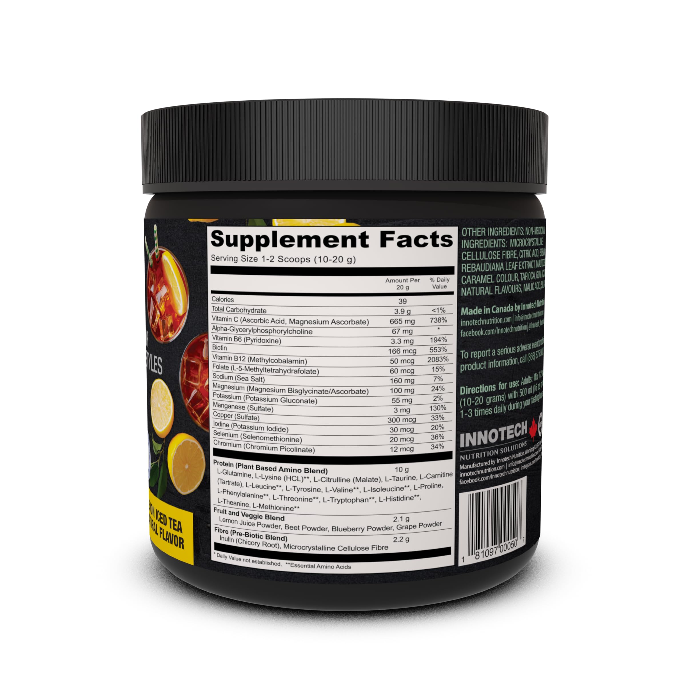 blended vitamin mineral supplements drink