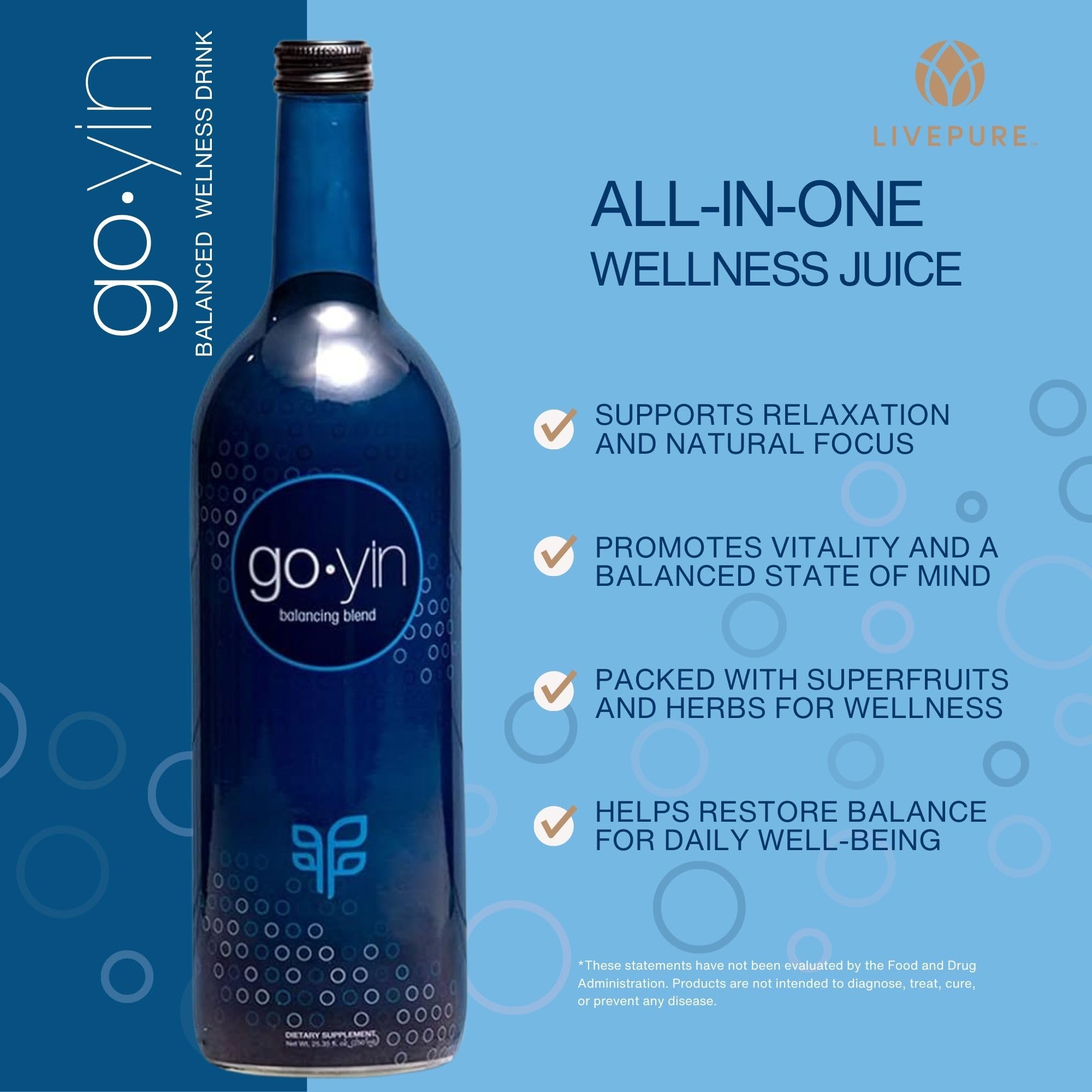 Blended vitamin & mineral supplements drink
