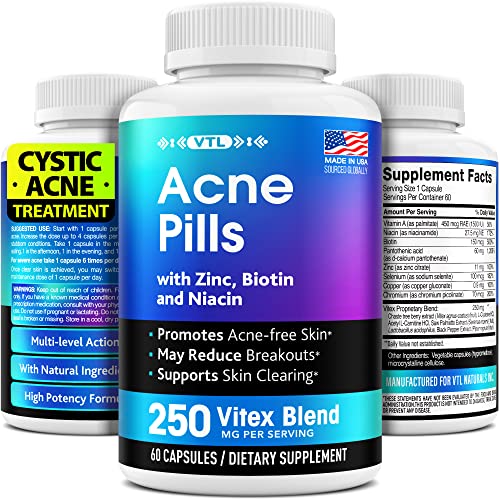 blended vitamin & mineral supplements for acne