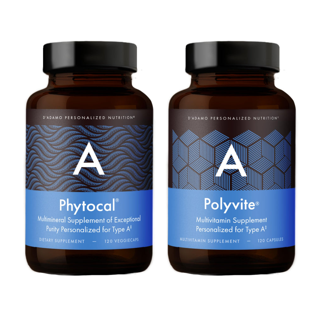 blended vitamin & mineral supplements for blood type AB