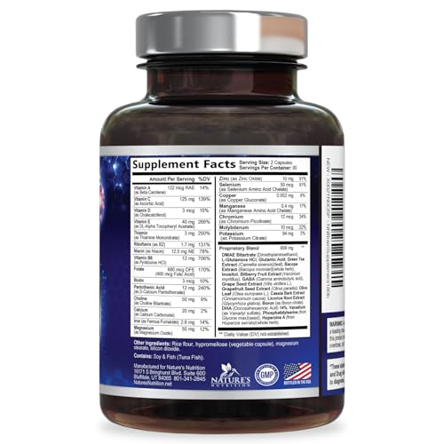 blended vitamin & mineral supplements for brain health