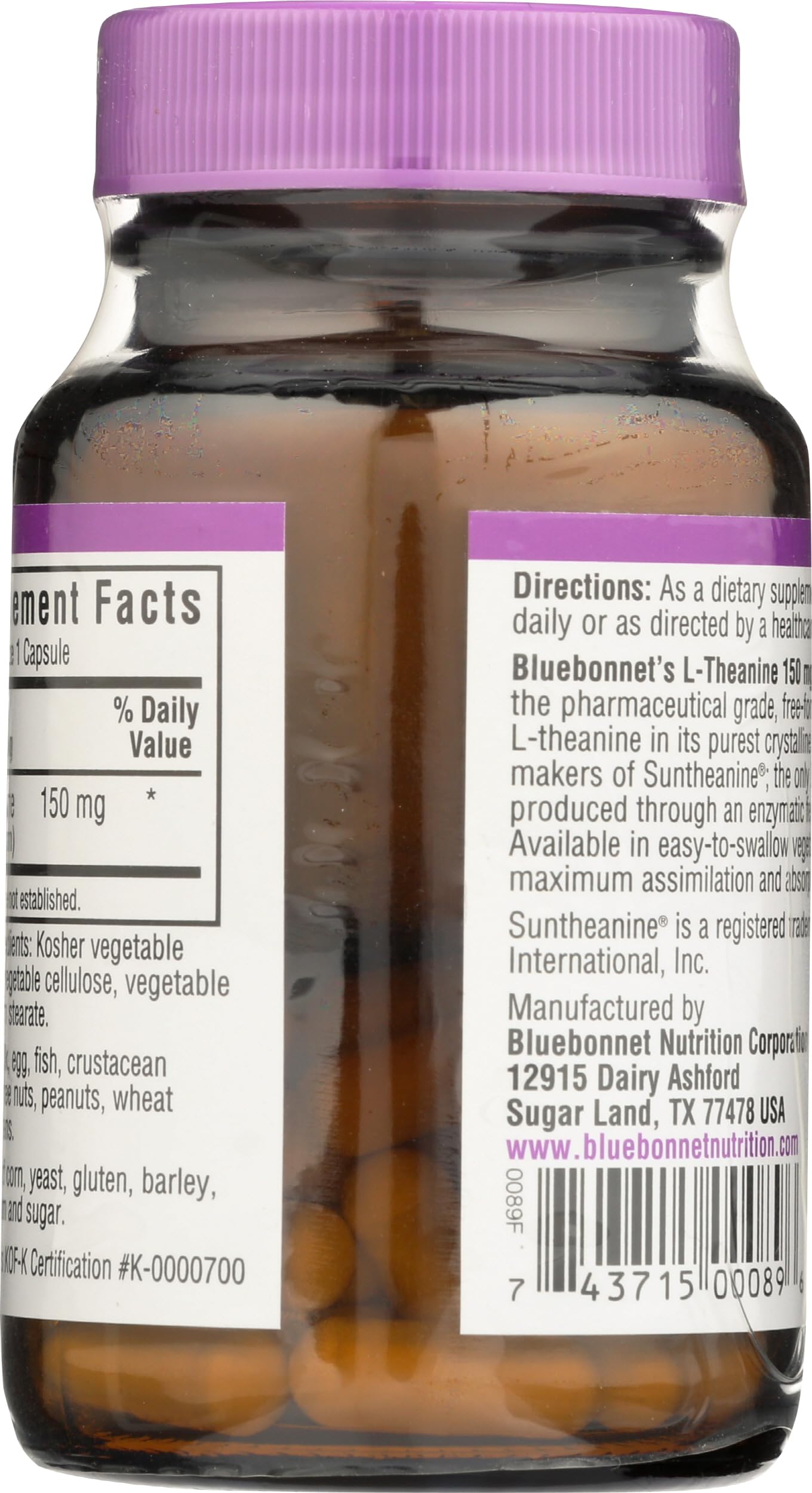 Blended vitamin & mineral supplements for calm