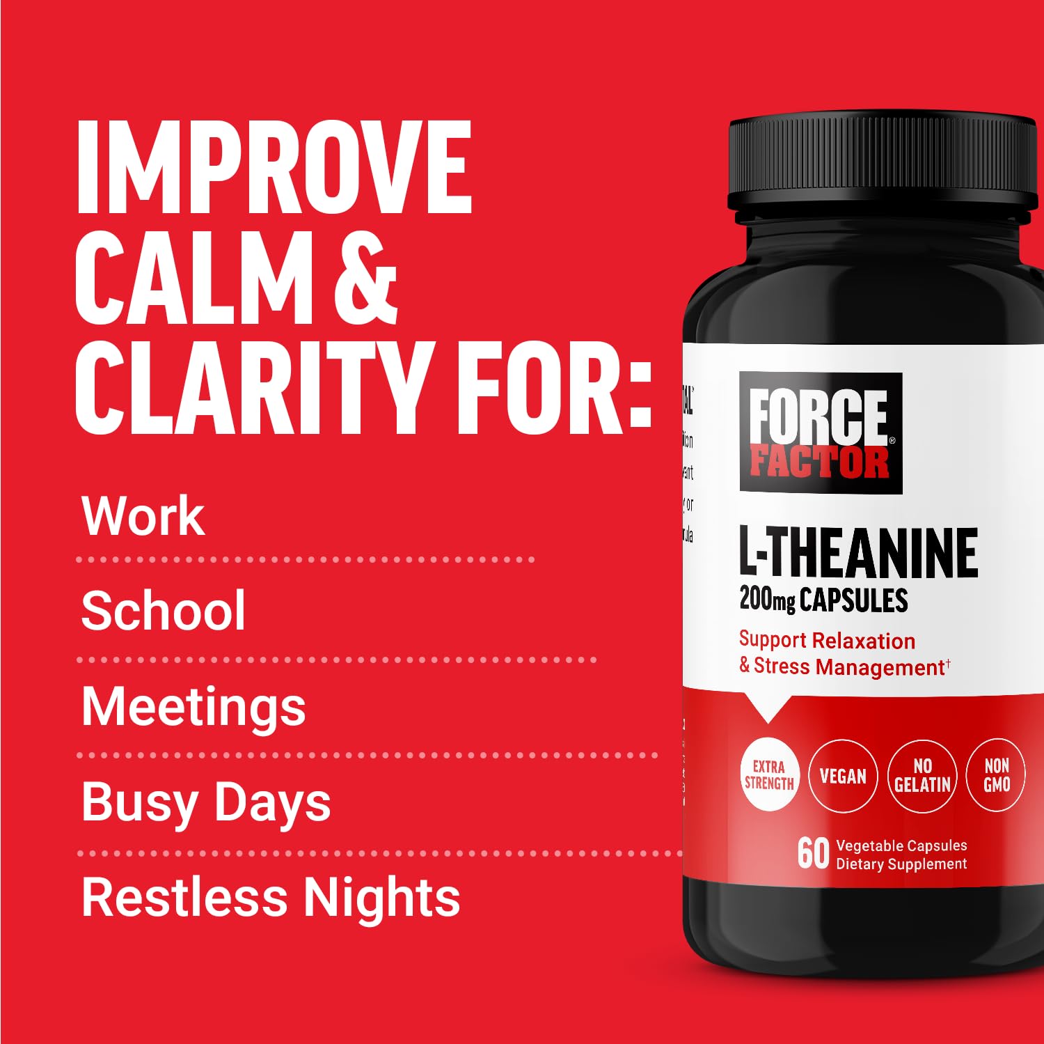 Blended vitamin & mineral supplements for calm