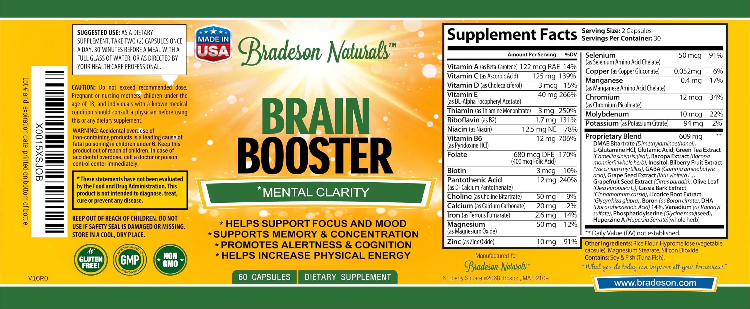 blended vitamin & mineral supplements for clarity