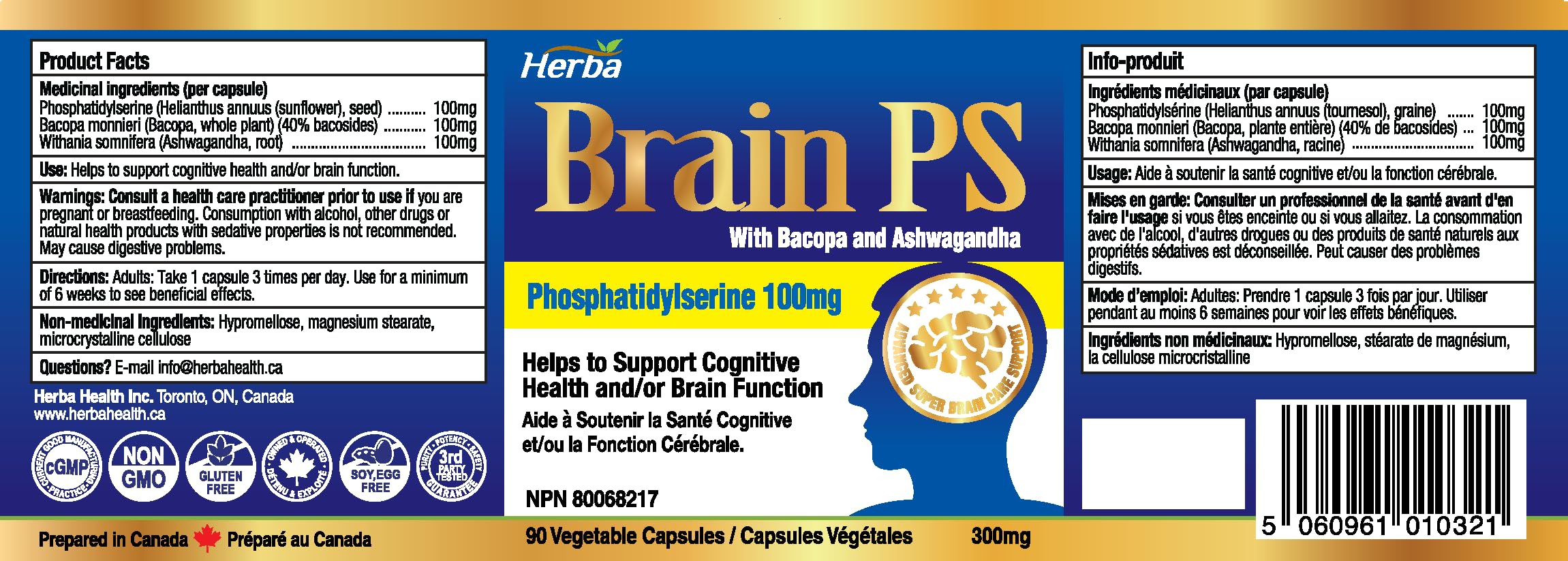 blended vitamin & mineral supplements for cognition