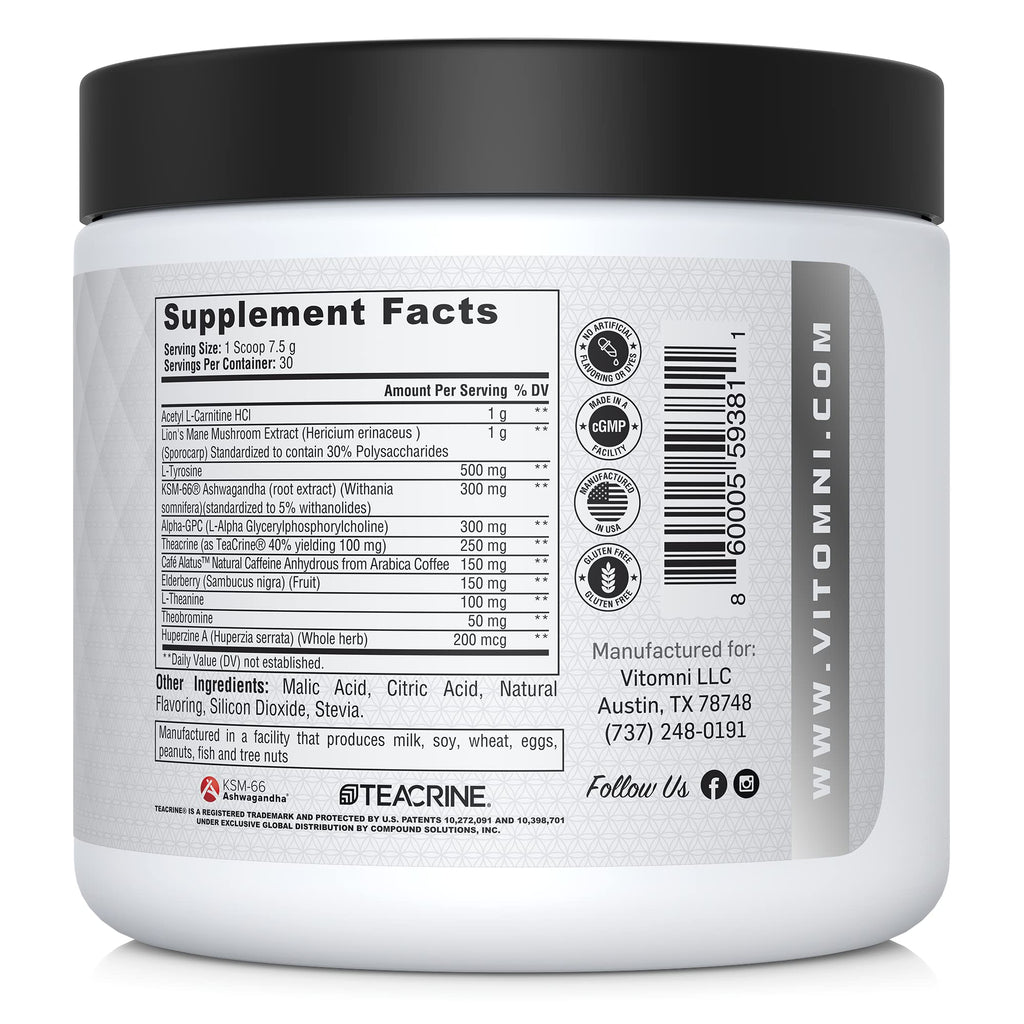 Blended vitamin & mineral supplements for daily energy