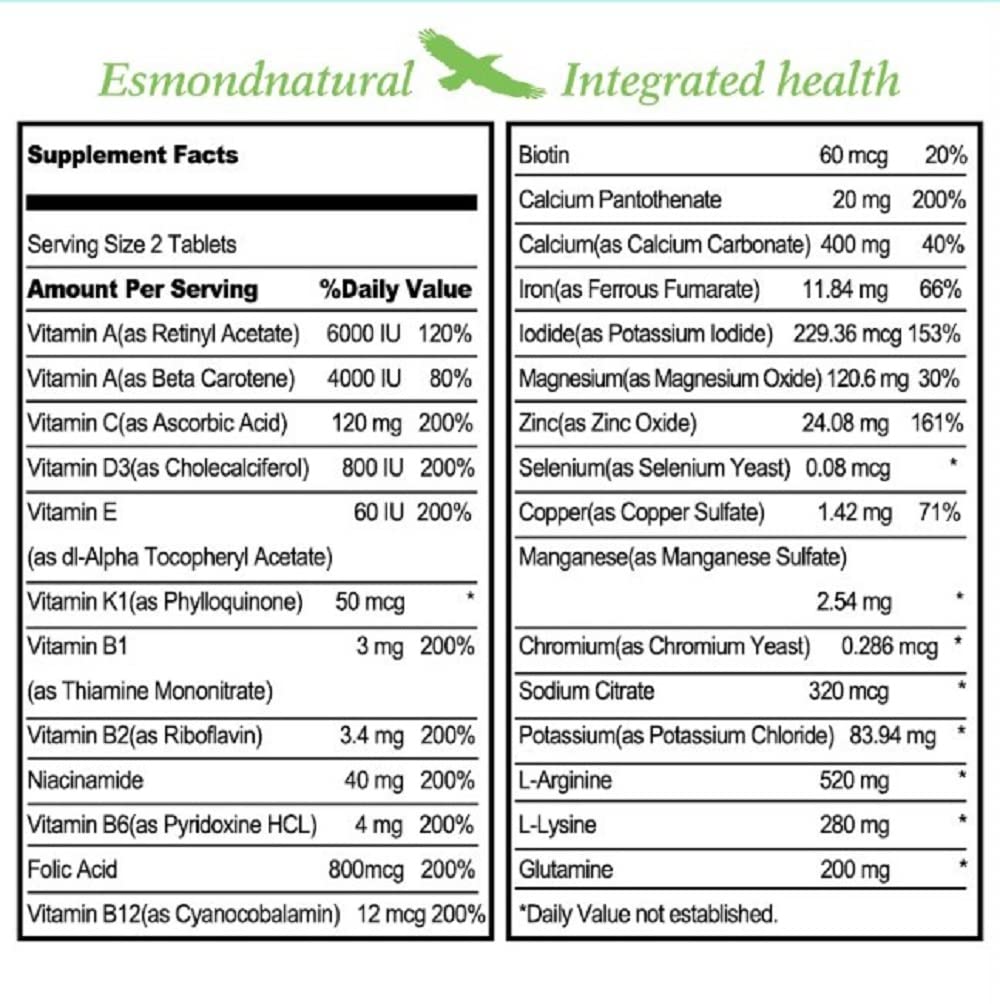 blended vitamin & mineral supplements for daily health
