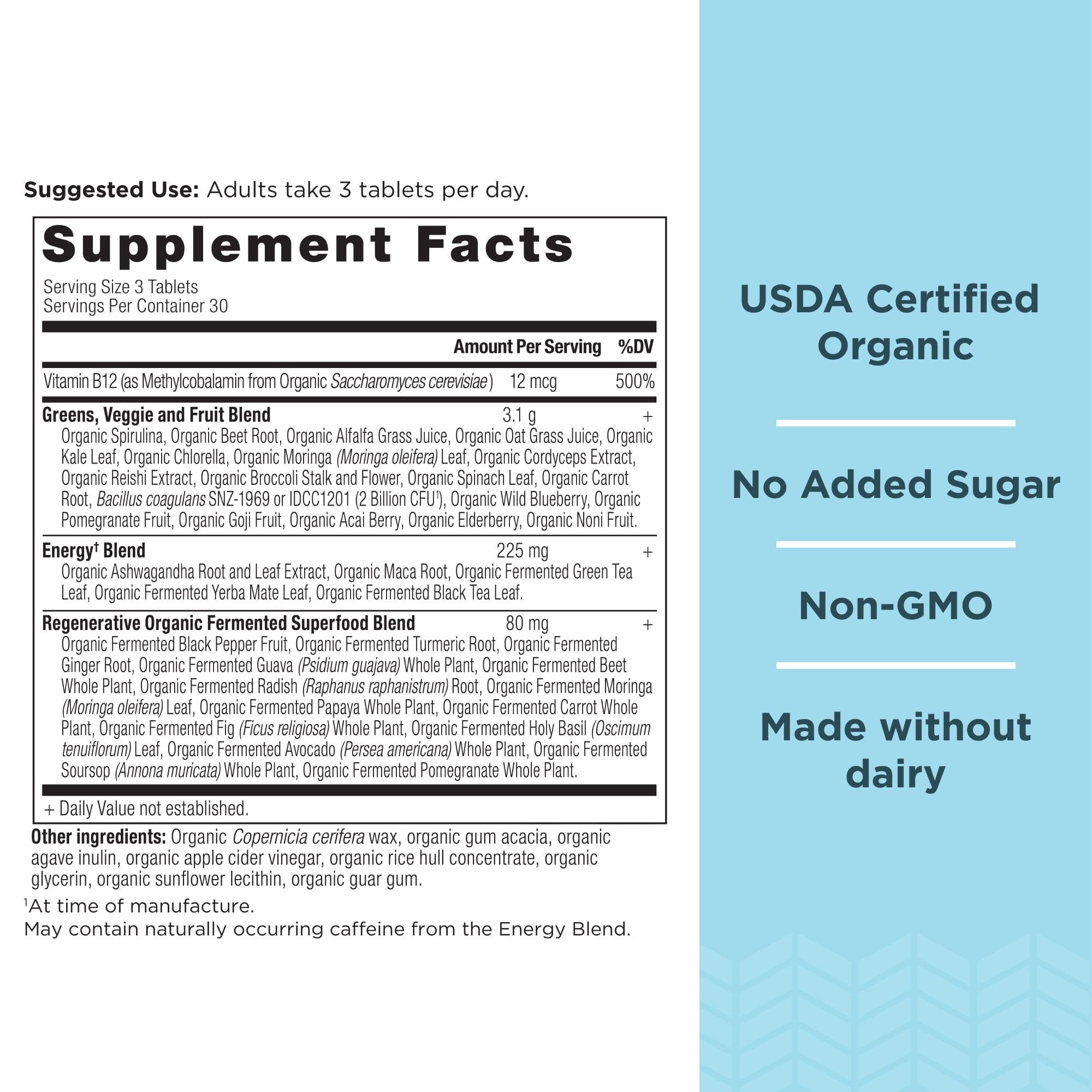 blended vitamin & mineral supplements for digestion