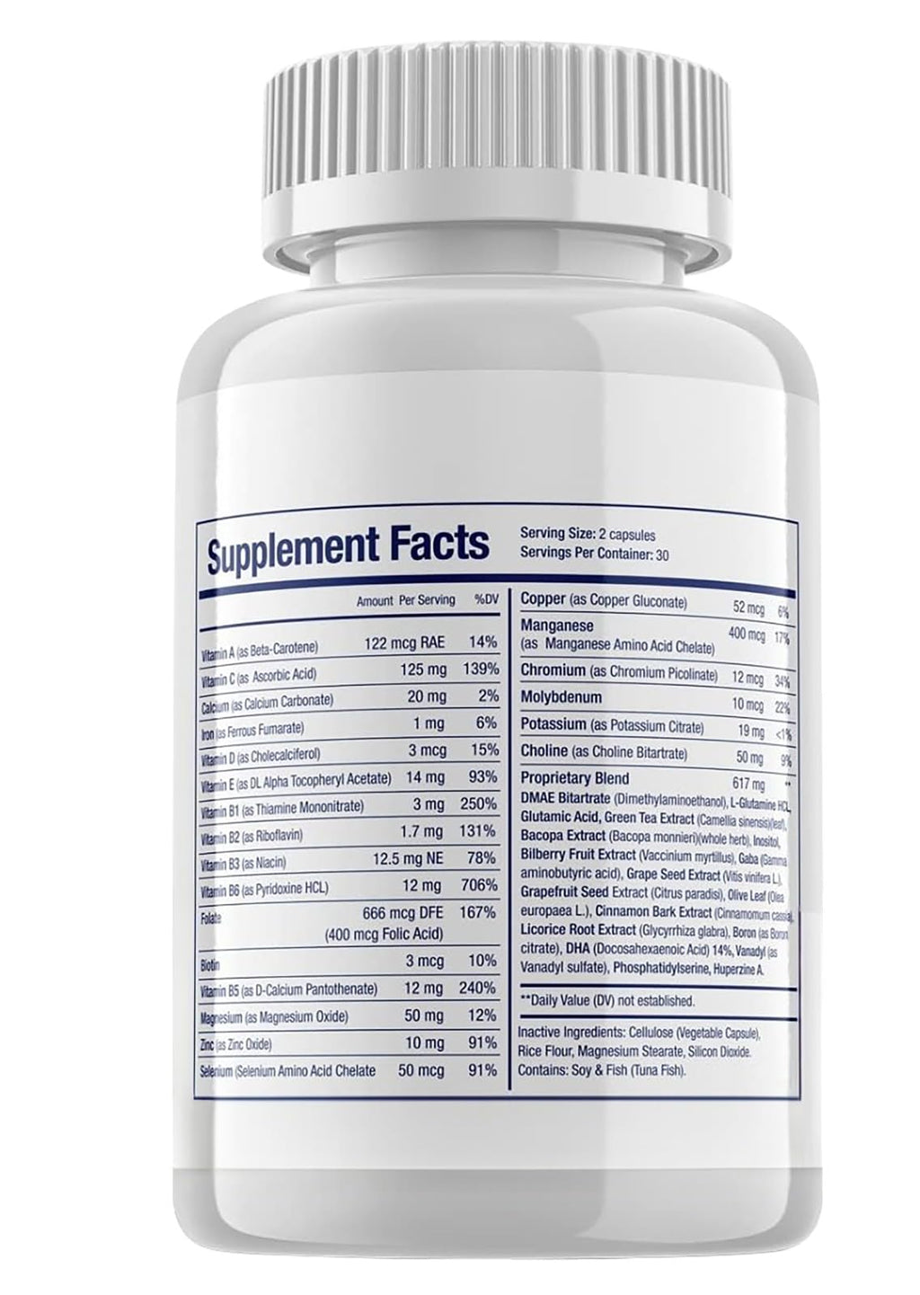 blended vitamin & mineral supplements for energy