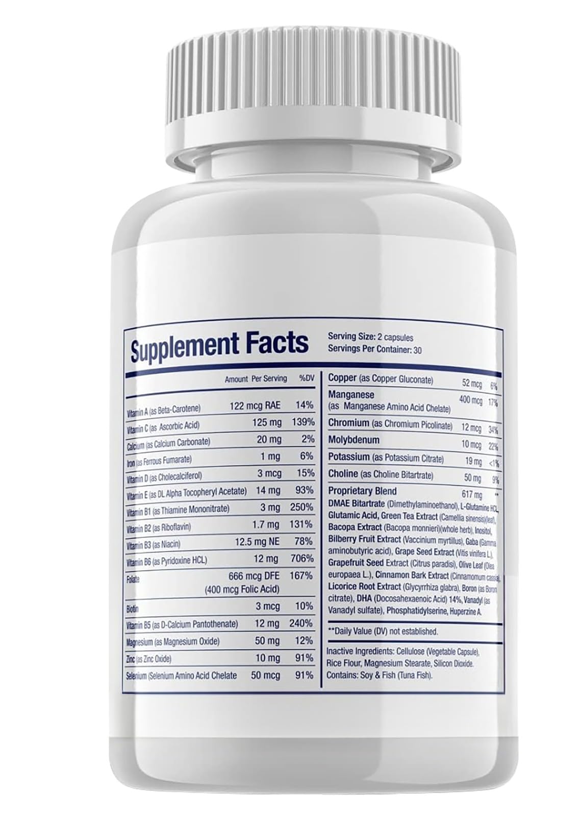 blended vitamin & mineral supplements for energy