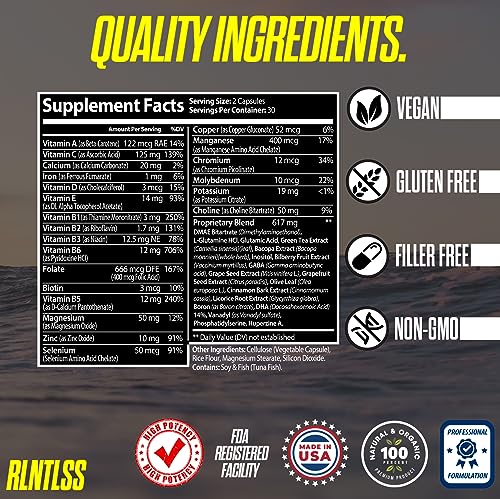 blended vitamin & mineral supplements for energy