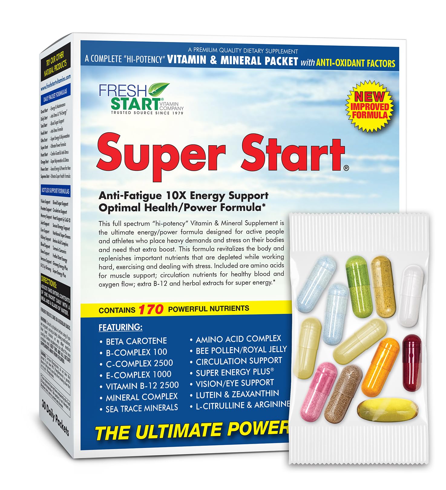 blended vitamin & mineral supplements for energy