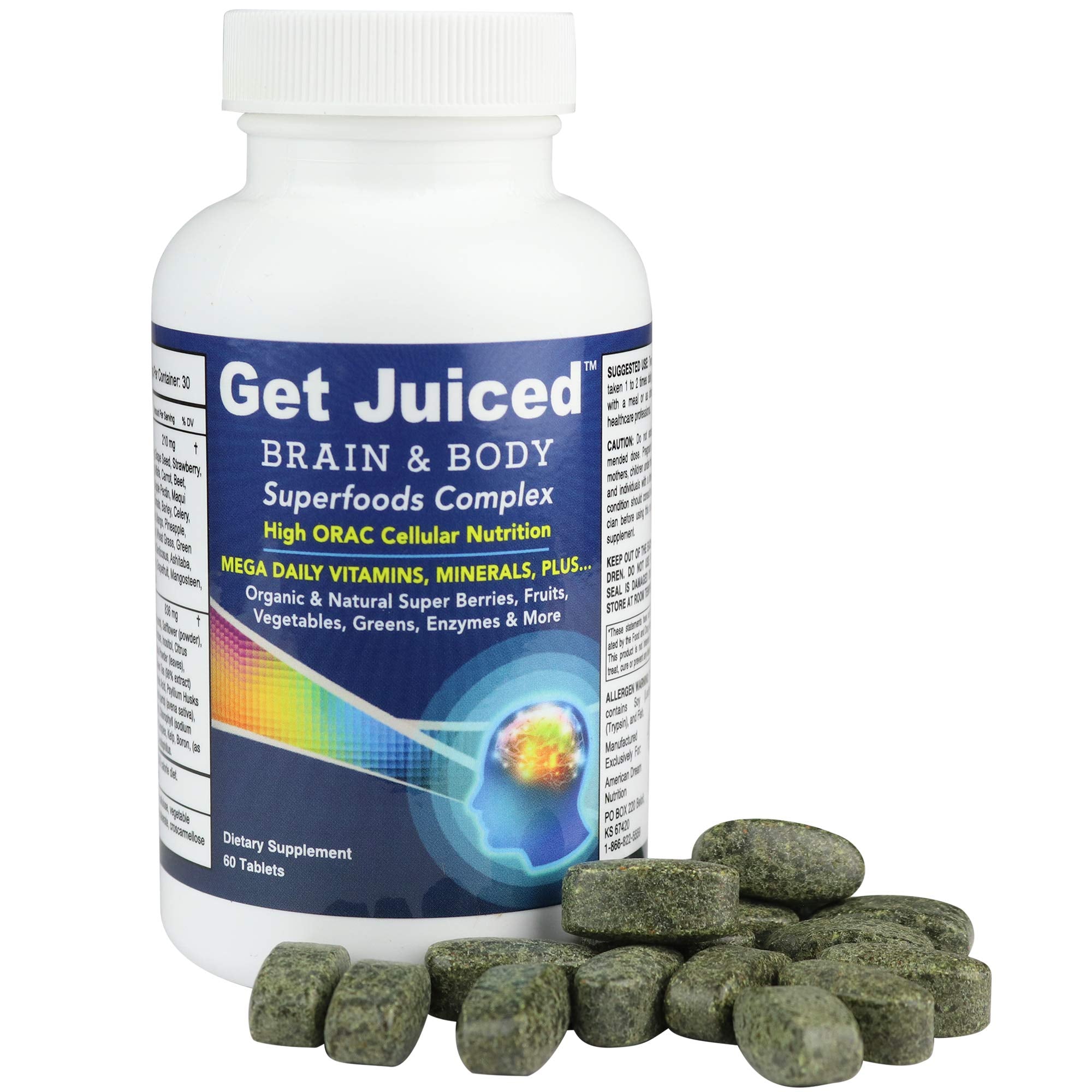 blended vitamin & mineral supplements for energy